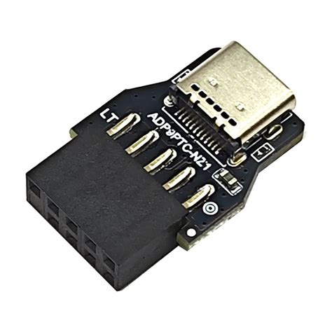 Ciyison Usb 2 0 Internal Header 9pin To Type C 20pin Front Panel Adapter Extend Usb C