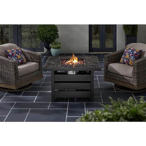 Home Decorators Collection Summerfield 396 In W 50000 Btu Black Steel