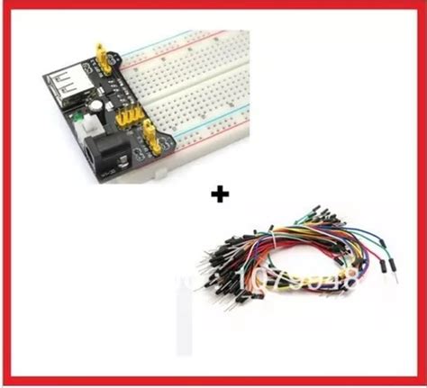 Pack Electronico Robotica Protoboard Cables Fuente Arduino En Venta