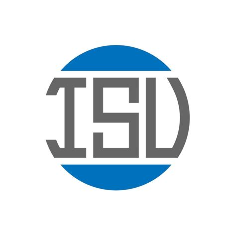 Diseño De Logotipo De Letra Isu Sobre Fondo Blanco Concepto De