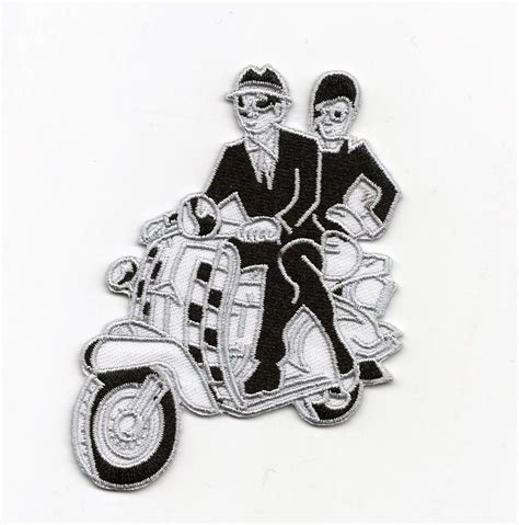 Motorcycle Scooter Embroidered Iron On Patches Jks Bargains