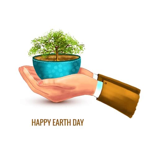 Free Vector Illustration Of A Happy Earth For Environment Safety