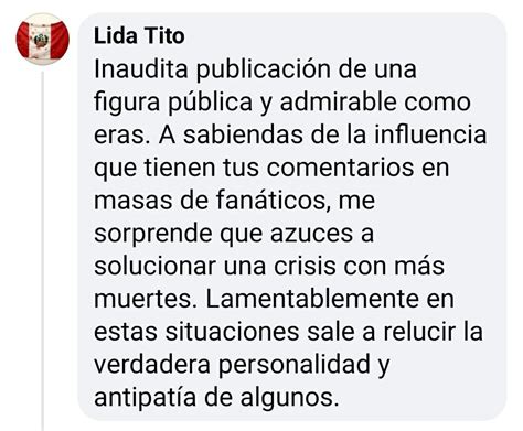 Pedro Suárez Vértiz Genera Polémica En Redes Sociales Por Comentario