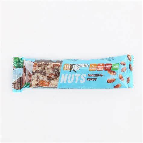 Батончик ProteinRex ореховый протеиновый миндаль- кокос 40г (8128179 ...