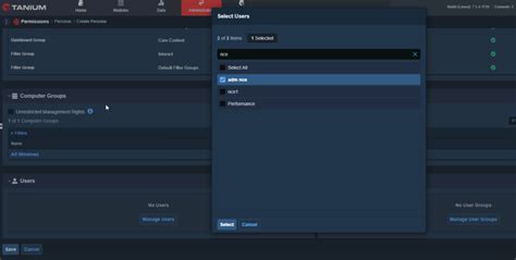 tanium simplification de la gestion de profil utilisateur via les