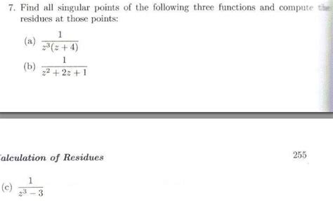 Solved Find All Singular Points Of The Following Three