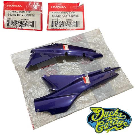 Jual Cover Body Samping Honda Supra X Fit 100 Old Lama Original Ungu