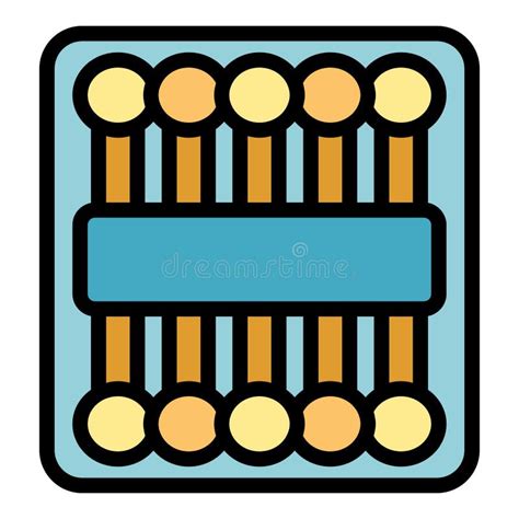Cotton Swab Pack Icon Vector Flat Stock Vector Illustration Of Pack