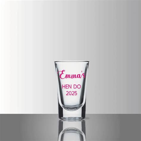Custom Shot Glass Wording Glassware Vinyl Decals Bridesmaid Glasses