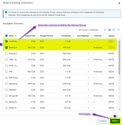 How To Add Volumes To A Volume Group In PowerStore Appliance StorageArea Network