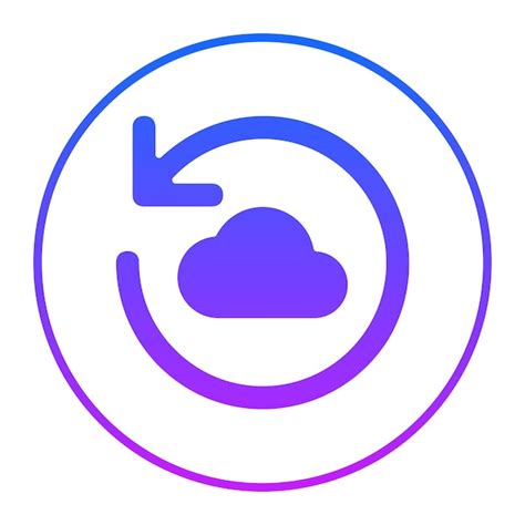 Premium Vector Cloud Backup Icon