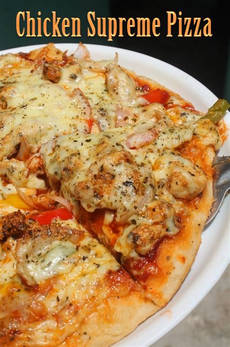 Chicken Supreme Pizza Recipe Yummy Tummy