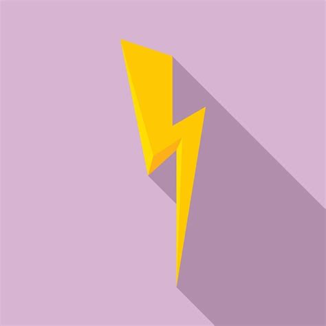 Premium Vector Voltage Lightning Bolt Icon Flat Illustration Of Voltage Lightning Bolt Vector