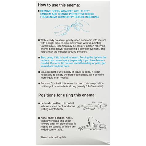 Fleet Enema Instructions Walgreens Fleet Enema Saline Laxative 2 X