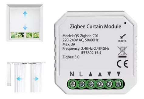 Tuya Zigbee Módulo Cortina Inteligente Casa Inteligente Diy