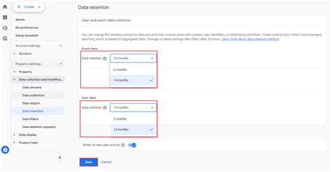 What Are The Data Retention Settings In GA4
