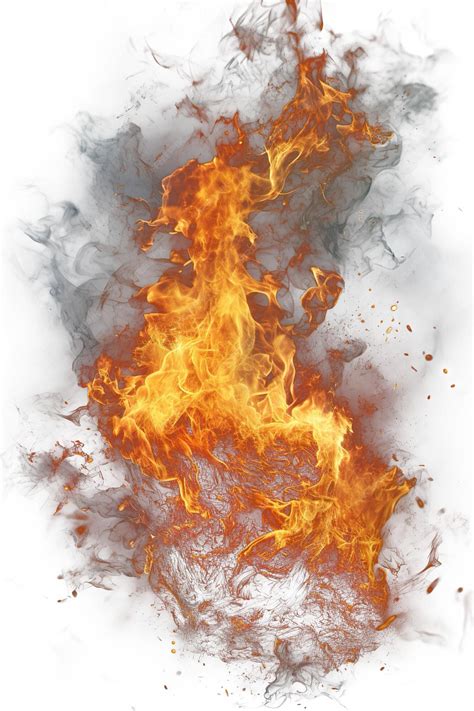 Premium PSD | Realistic flames PSD with transparent background for intense dynamic designs with ...