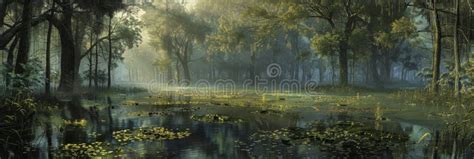Southern Swamps Beautiful Swamp Natural Bog Marsh Mire Southern