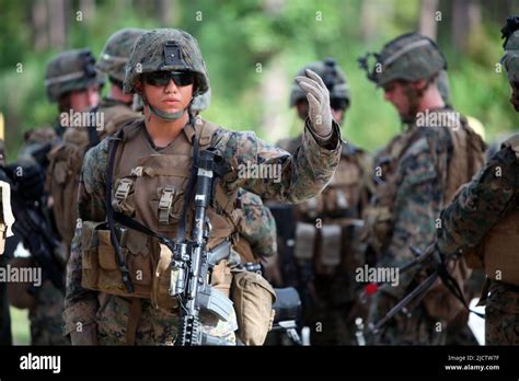 A Us Marine With 3rd Squad 3rd Platoon Bravo Company 1st Battalion