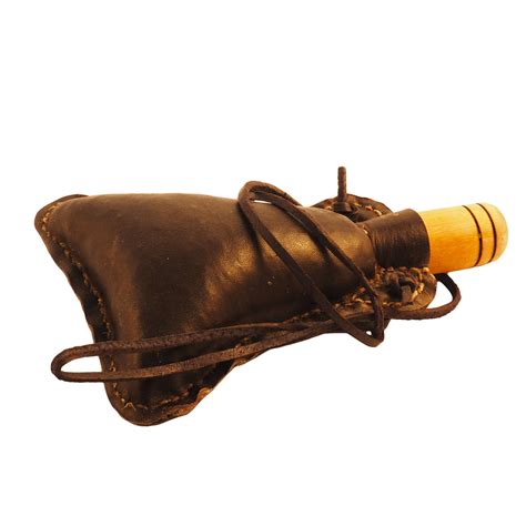 Dark Leather Small Hand Crafted Authentic Medieval Wine Skin With