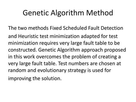 Fault Detection And Test Minimization Methods Pptx