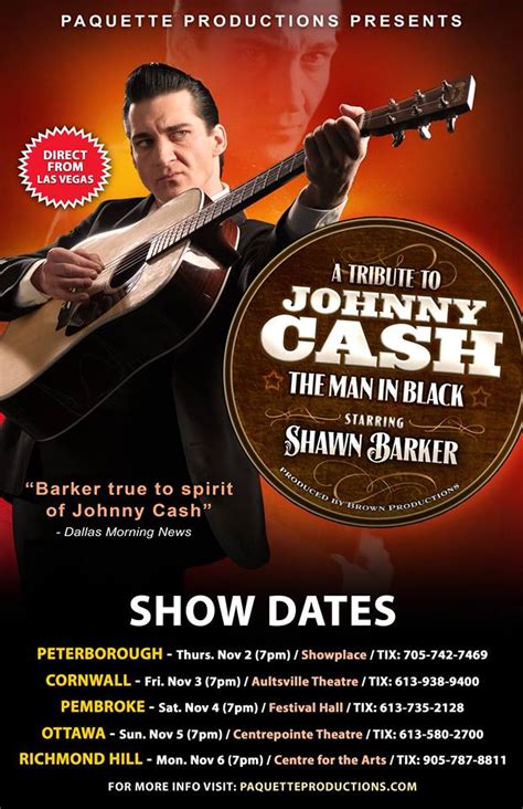 The Man In Black Tribute To Johnny Cash At Centrepointe Theatre