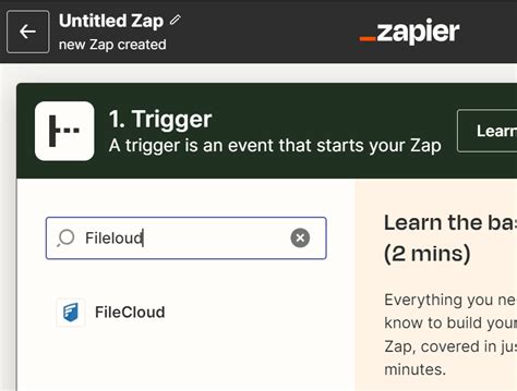 Filecloud Integration With Zapier Filecloud Docs Server