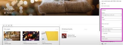 Create Sharepoint Topic Pages With Highlighted Content