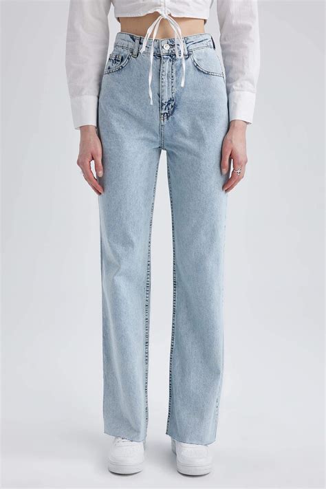 Mavi النساء بنطلون جينز وايد ليج 2772093 Defacto