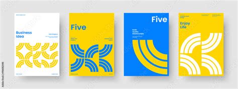 Modern Brochure Design Abstract Flyer Layout Geometric Book Cover