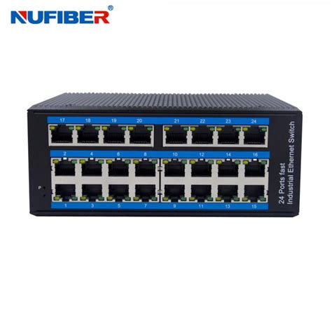 Unmanaged Gigabit Industrial Ethernet Switch Mbps Utp Port Converter Din Rail Mount