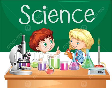 Students In The Science Class Object Teacher Technology Vector Object