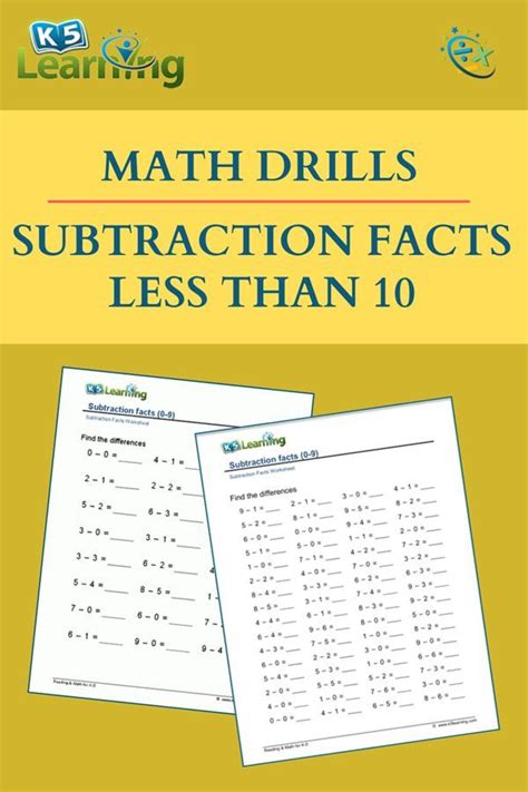 Subtraction Facts Artofit