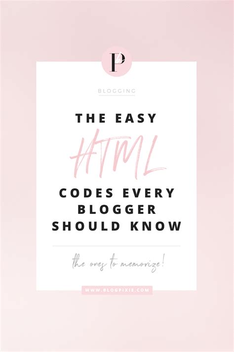 Html Basics For Bloggers Artofit