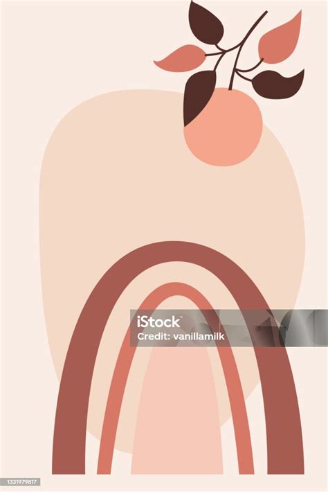 무지개 무늬 배경 디자인 보육 벽 장식을위한 보호 미니멀 한 무지개 일러스트 티셔츠 프린트 상점 전단지 현대 포스터 등 고풍스런에 대한 스톡 벡터 아트 및 기타 이미지