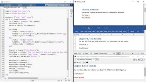 Matlab Report Generator 제품 정보 Matlab