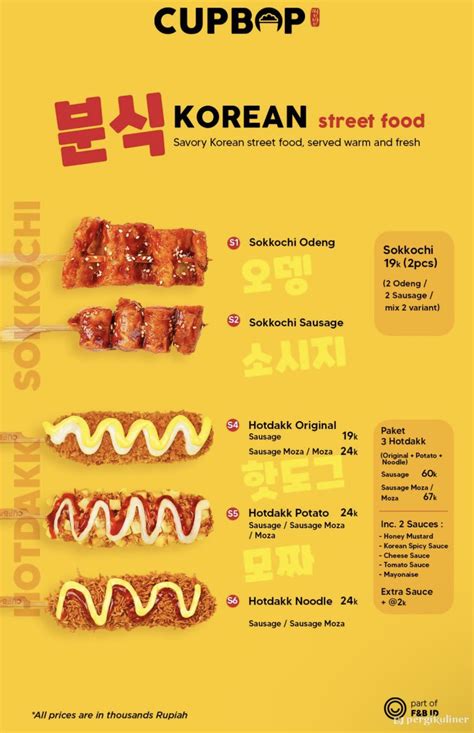 Selalu Diperbarui Menu Cupbop Kebayoran Baru