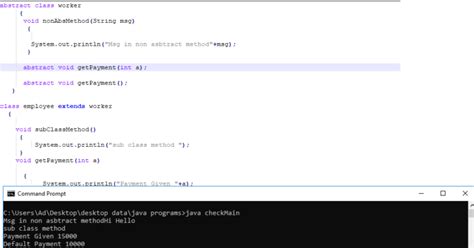 Abstract Class In Java Sharp Tutorial