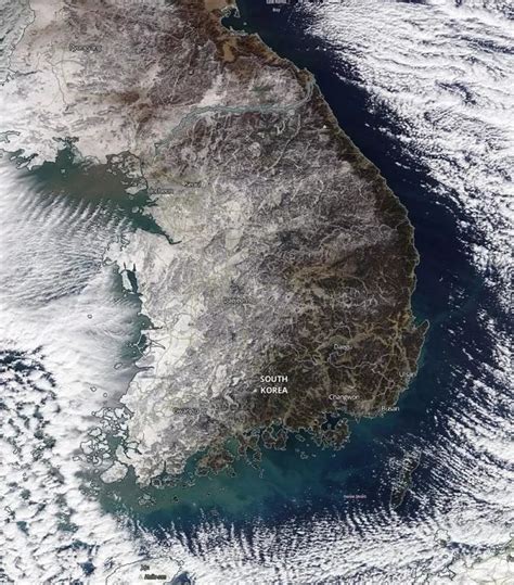 위성 사진으로 본 폭설 내린 후 눈폭탄에서 살아남은 지역 네이버 포스트