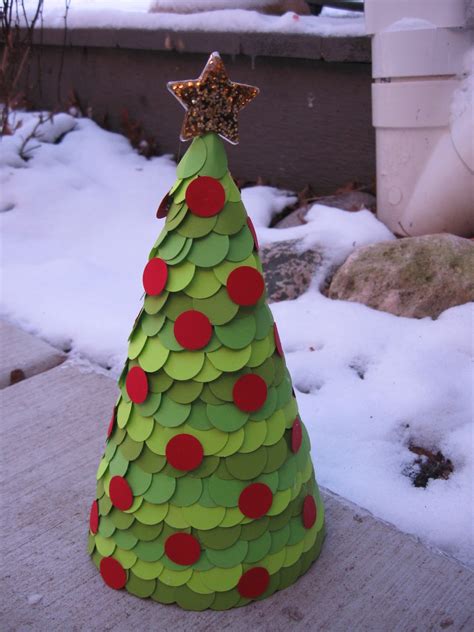 Craft Klatch ® Paper Covered Cone Christmas Tree Craft Tutorial
