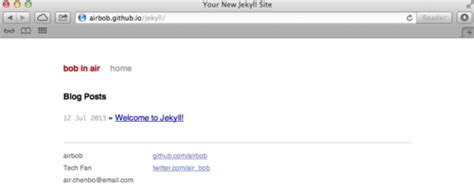 Jekyll Setup With Gh Pages