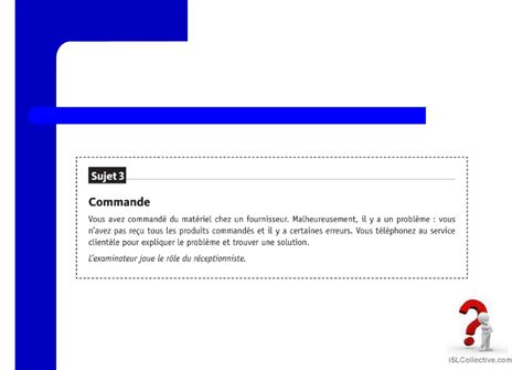 Examen Exercice En Interaction Français Fle Powerpoints