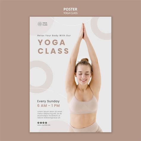 Premium Psd Yoga Class Poster Template