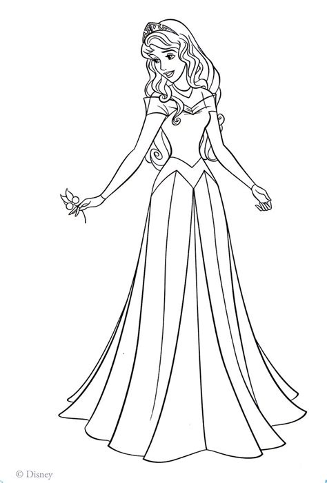 Walt Disney Coloring Pages Princess Aurora Walt Disney Characters