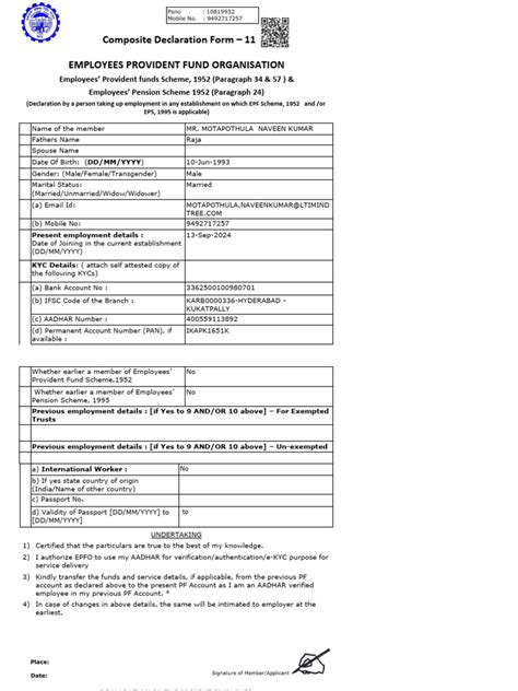 Lnt Rbsform 11 Declaration Pdf