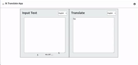 A Clone Of The Google Translate With Speach To Text Avilable In Some