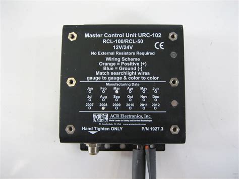 Acr Rcl 100d 12v Remote Control Search Light Point Pad Tested Good