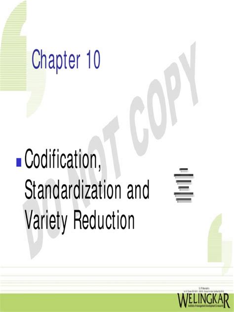 Ch 10 Codification Pdf Standardization Inventory