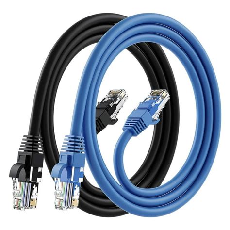 Gearit Cat 6 Ethernet Cable Cca Lan Network Patch Cable 3 Ft 2 Pack