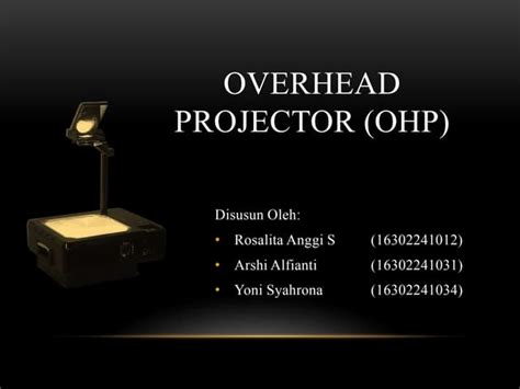 Mpfi K6 Overhead Projector Ohp Ppt